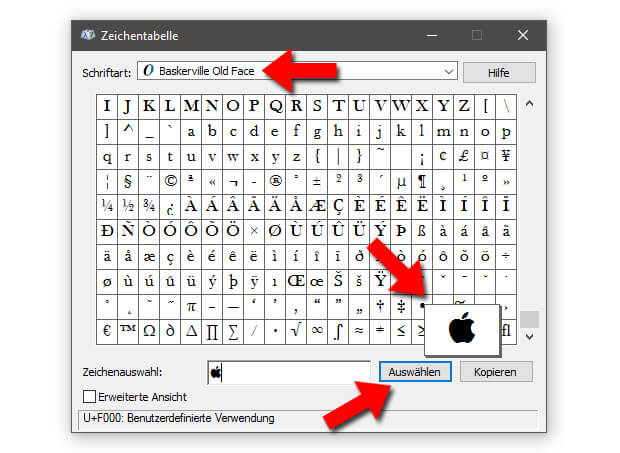Apple-Zeichen per Tastatur an Mac und PC eingeben