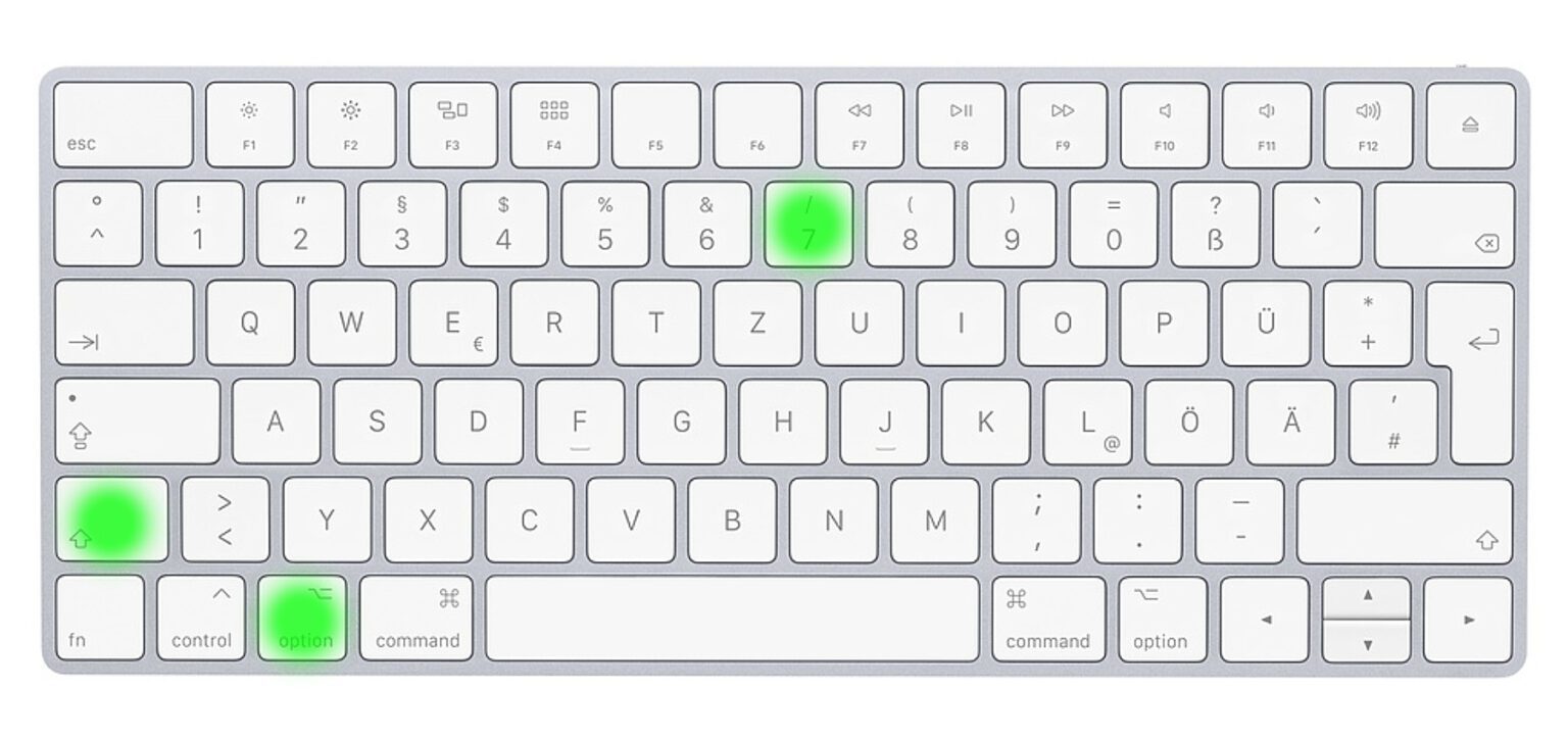 Anleitung: Slash, Backslash und senkrechter Strich am Mac » Sir Apfelot