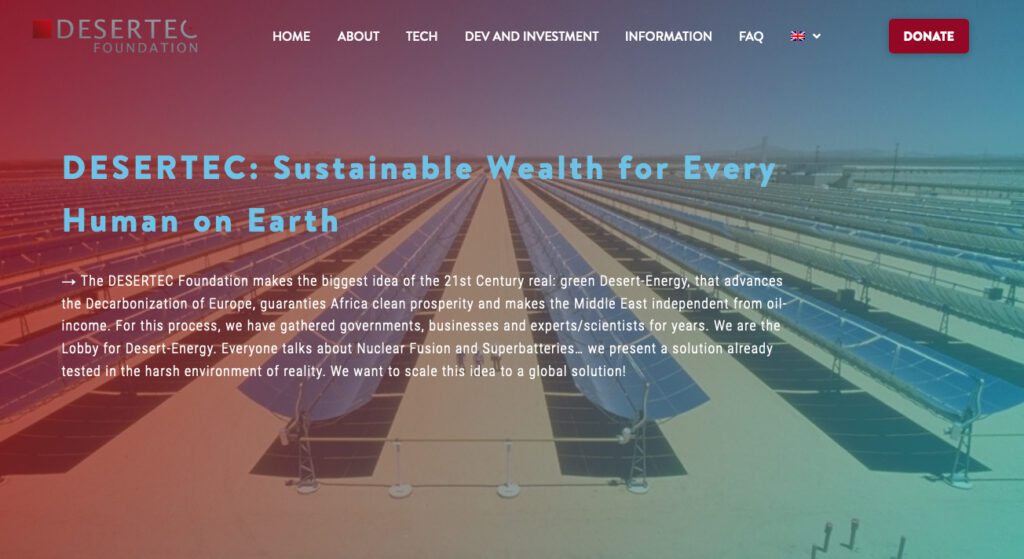 Desertec – Wüstenstrom als Lösung für die Energieprobleme