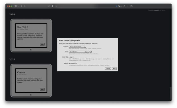 Mac-Systeme von 1984 bis 2000 im Browser nutzen » Sir Apfelot