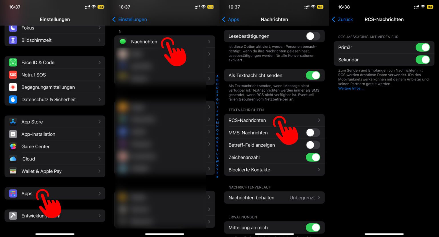 Unter iOS 18 die RCS-Nachrichten aktivieren: So geht’s! » Sir Apfelot