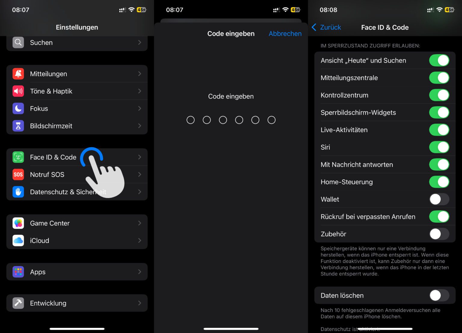 iPhone-Sicherheit: Sperrbildschirm-Zugriffe ein-/ausschalten » Sir Apfelot
